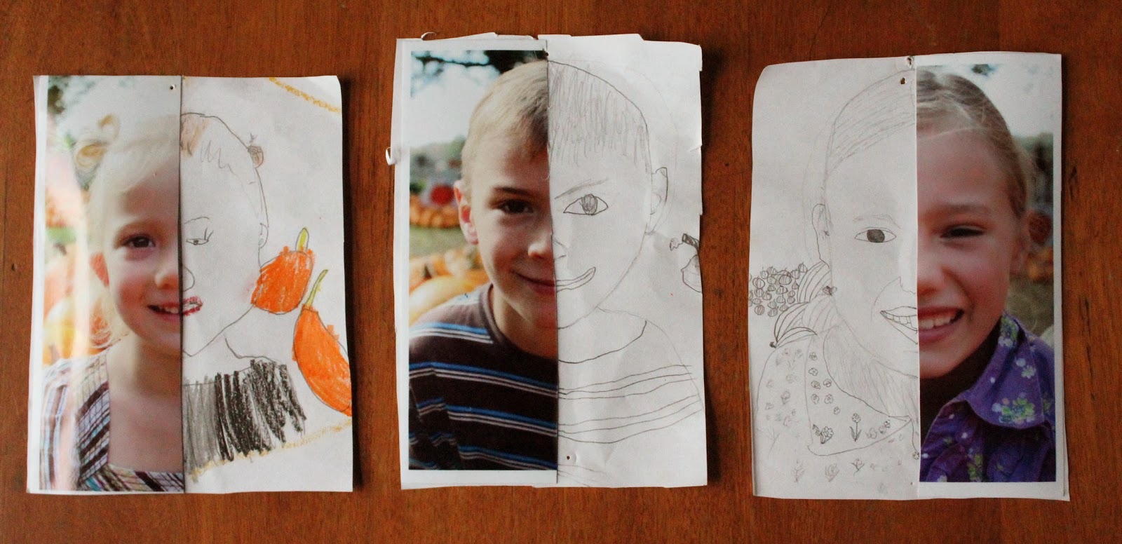 Renaissance: Art: (Self-portraits inspired by the pumpkin farm)
