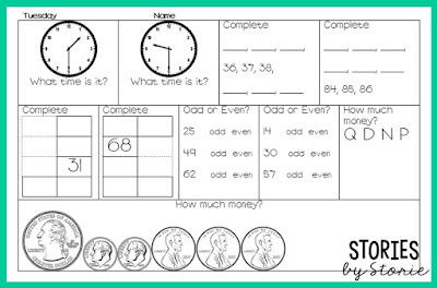 Morning Work - Using a Daily Math Review