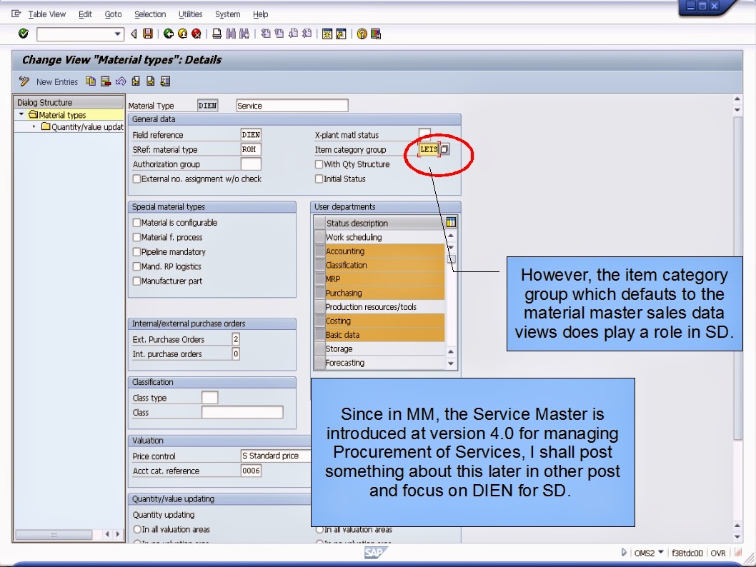 青蛙SAP分享 Froggy's SAP sharing: Material Type DIEN for Sales of Services ...