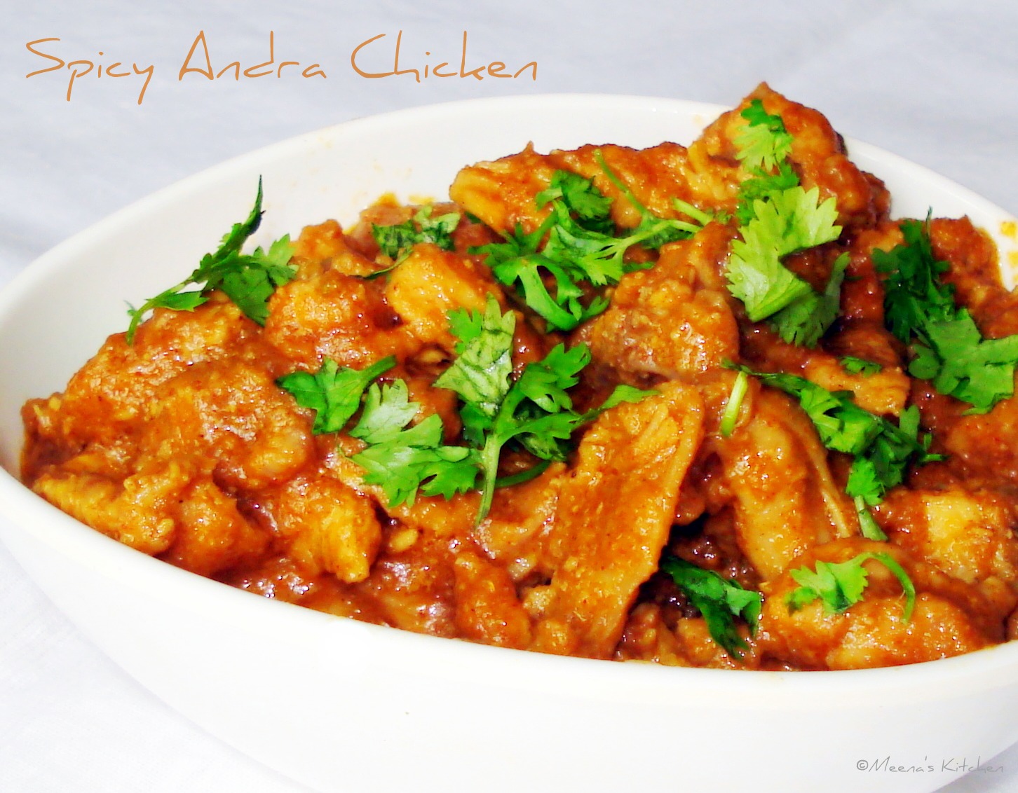 Spicy Andra Chicken curry