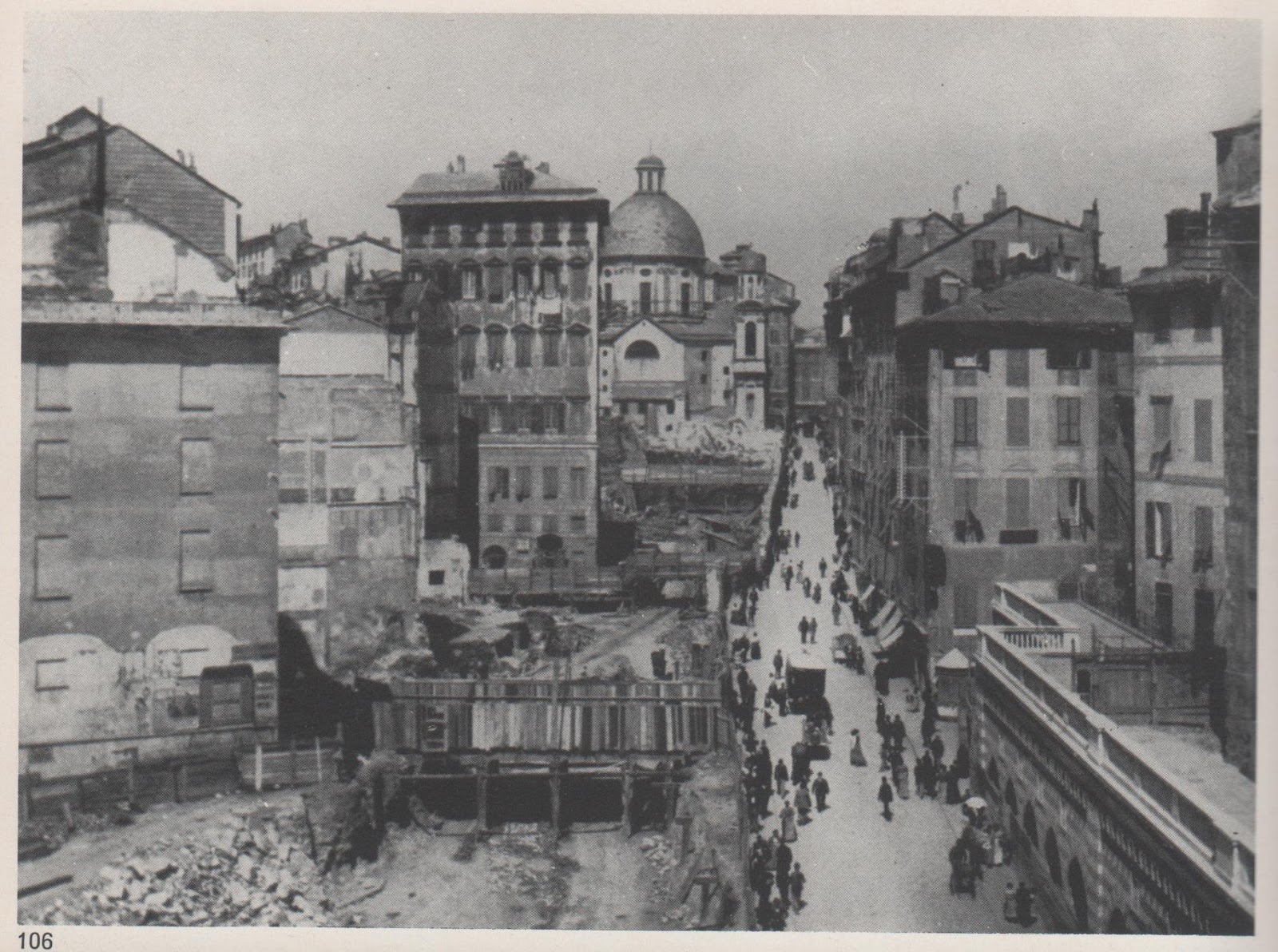 C'ERA UNA VOLTA GENOVA : Via XX Settembre in costruzione ...mezza ...