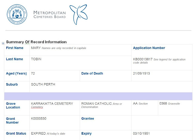 Tobin Family History: Stephen Tobin- Ch:6- Return to NSW, move to W.A ...