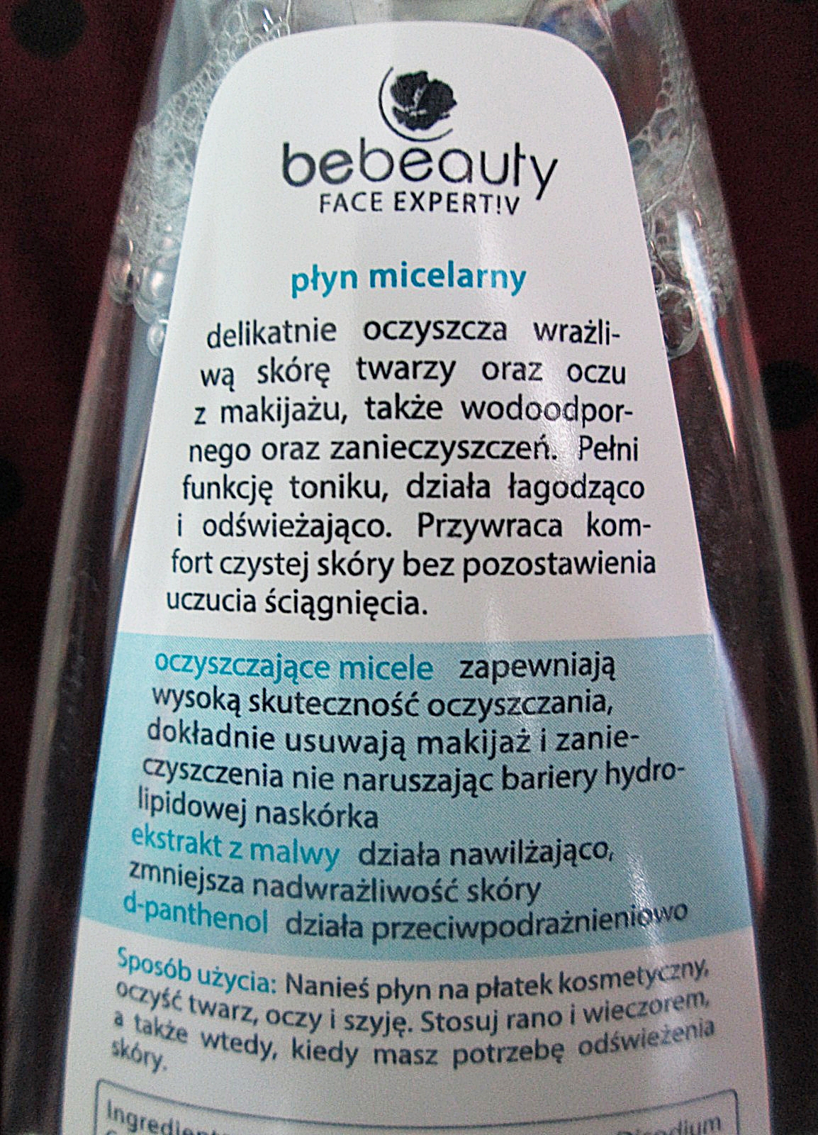 BeBeauty | Nawilżający płyn micelarny do demakijażu i tonizacji twarzy ...
