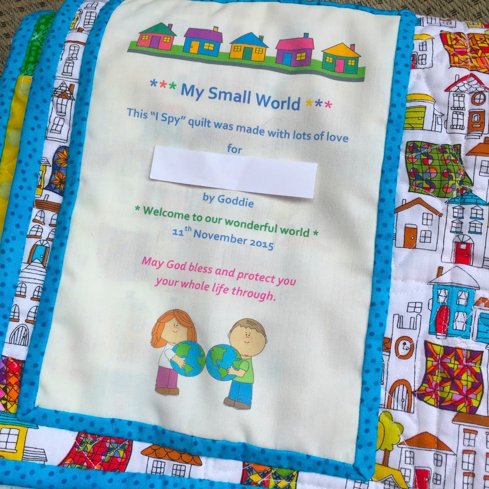 Snippets 'n' Scraps: My Small World Quilt
