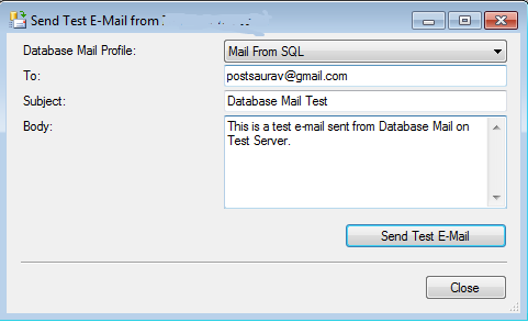How to Configure Database Mail in SQL Server.