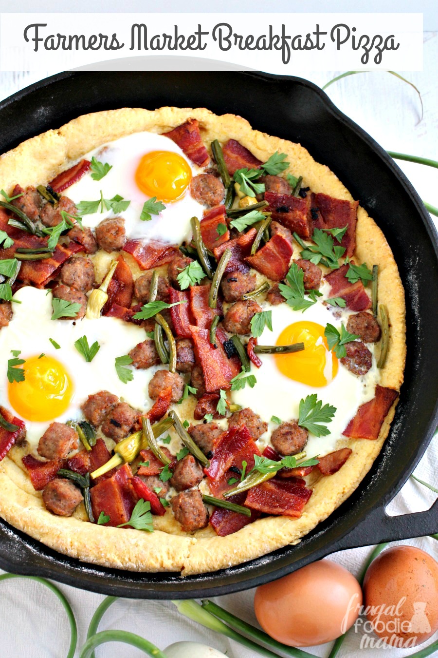 Frugal Foodie Mama: Farmers Market Breakfast Pizza