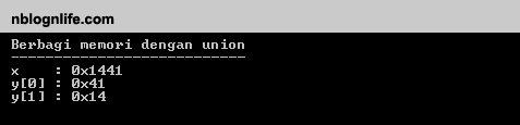 C++ : union - nblognlife