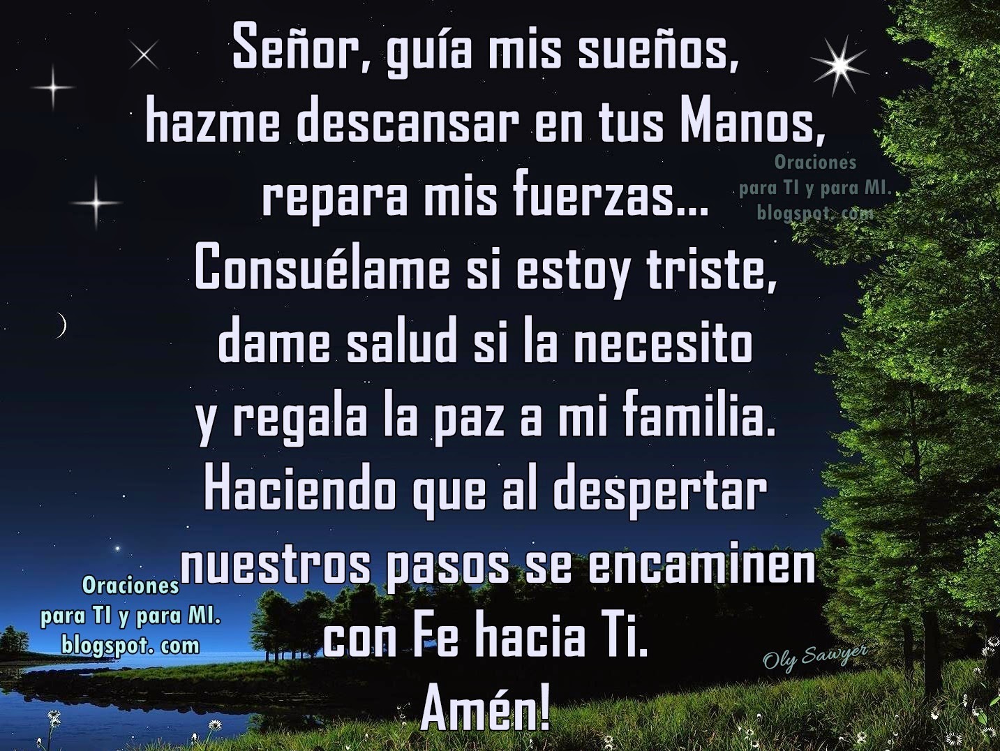 Oraciones para TI y para MÍ: ** Señor, guía mis sueños...