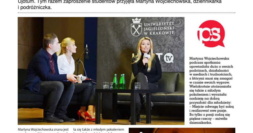 Dorota Ostrowska Fotoreporter: Publikacja zdjęć w miesięczniku WUJ [Martyna Wojciechowska]