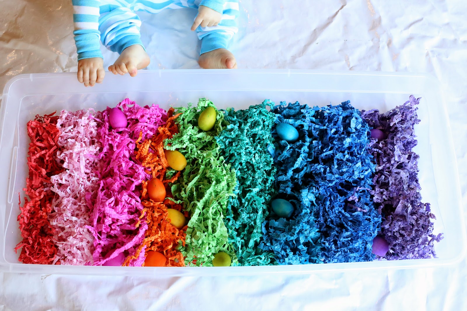 Rainbow Wooden Easter Egg Activities