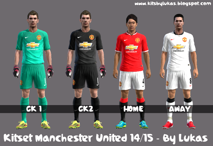 KitSet Manchester United 2014/15 • Pes 2013 ~ Kits By Lukas | Kits ...