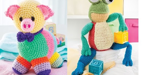 12 Cuddly Stuffed Patchwork Animals to Crochet Using Scrap Yarn