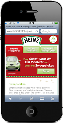 Mobile-Tagging - Alles rund um QR-Codes: Heinz Tomato Ketchup mit QR-Codes