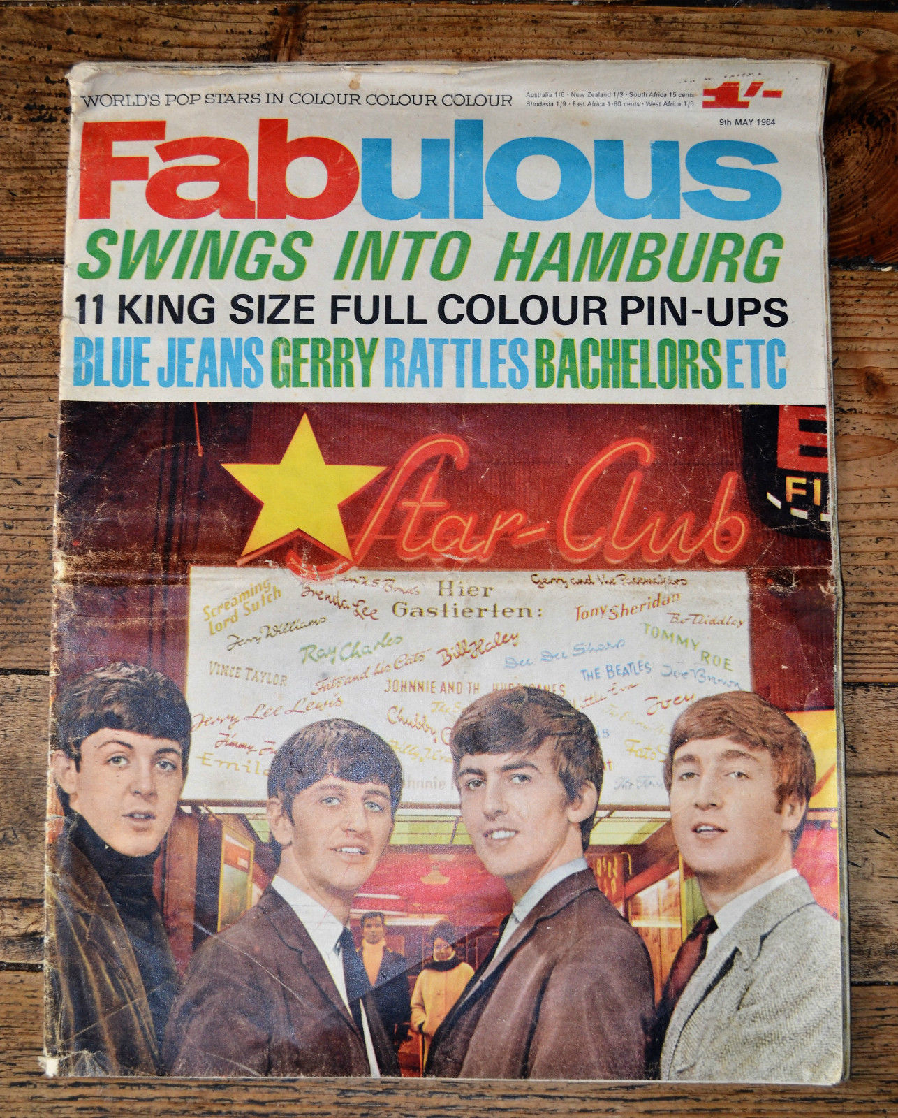 Vintage Fabulous magazine cover and feature story on Hamburg