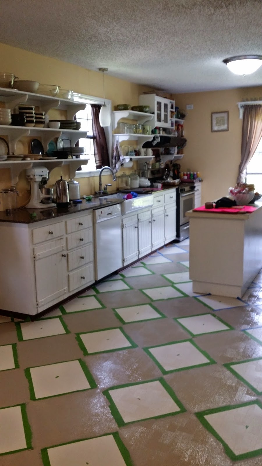 How I Painted my Linoleum Floors