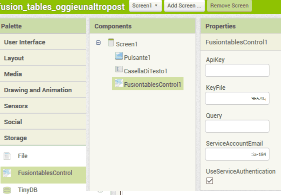 Leggere / scrivere su tabelle fusion con App Inventor 2 | Oggi è un ...