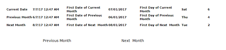 Pochampalli It Labs Tips Dates Calculations Current Month Previous Month Next Months Add