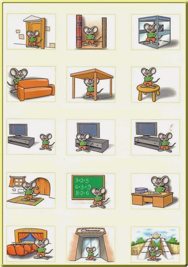 Burbuja de Lenguaje: Preposiciones