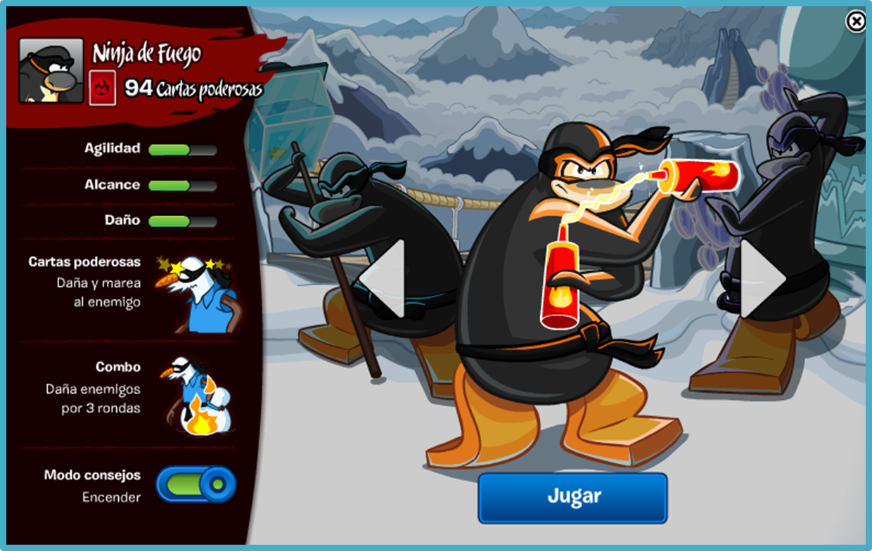 Trucos De Club Penguin Cow: ¡Guia - Card Jitsu Nieve!