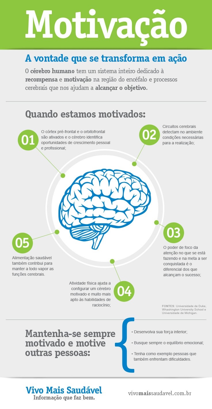 INFOGRÁFICO GRÁTIS: Motivação - A Vontade Que Se Transforma em Ação ...