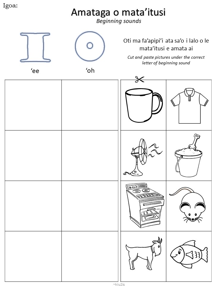 Samoan for Kids: Samoan Alphabet - Free, printable activity worksheets ...