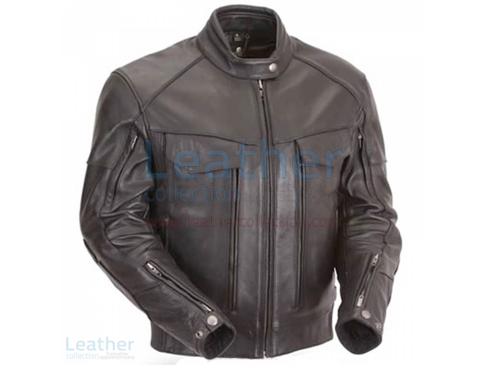 Naked Leather Riding Jacket with Gun Pockets & Side Stretch Panels ...