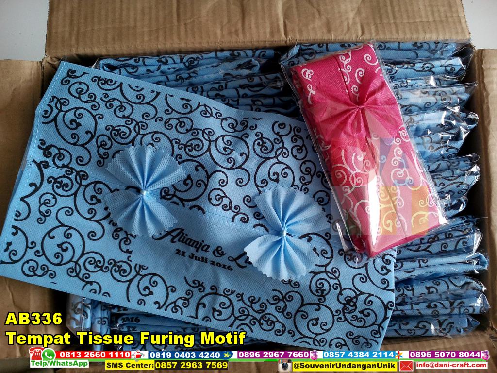 Tempat Tissue Furing Motif | Souvenir Pernikahan