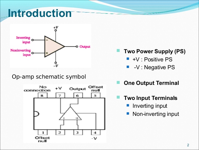 Introduction to OP­AMPS of electronic components - Online Free Computer ...