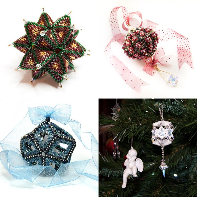 Crystalstargems's Amazing Beaded Christmas Ornament Tutorials / The ...