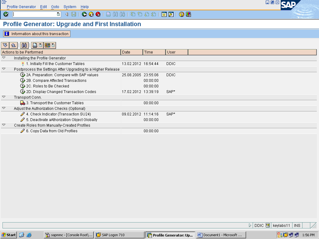 SAP Security Tutorial: SU25-Profile upgradation