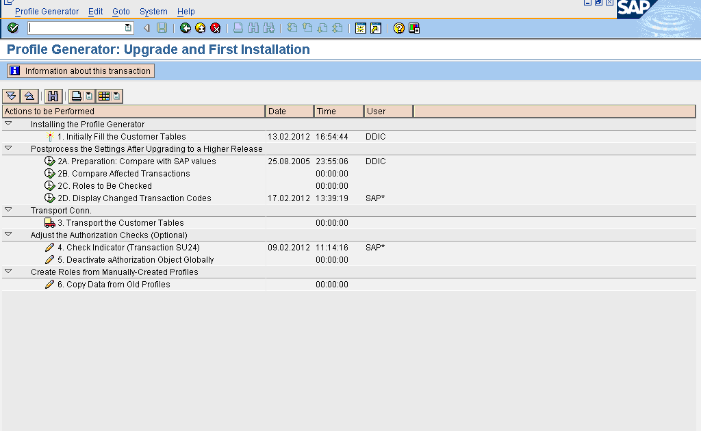 Sap Security Tutorial Su25 Profile Upgradation