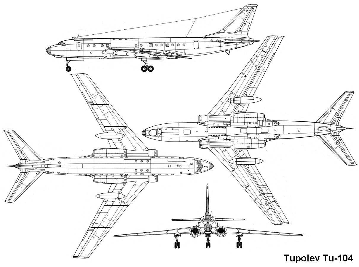Sextant Blog: 95.) Tupolev Tu-104, Tu-16, Tu-114, Tu-124, Tu-134, Tu-22 ...