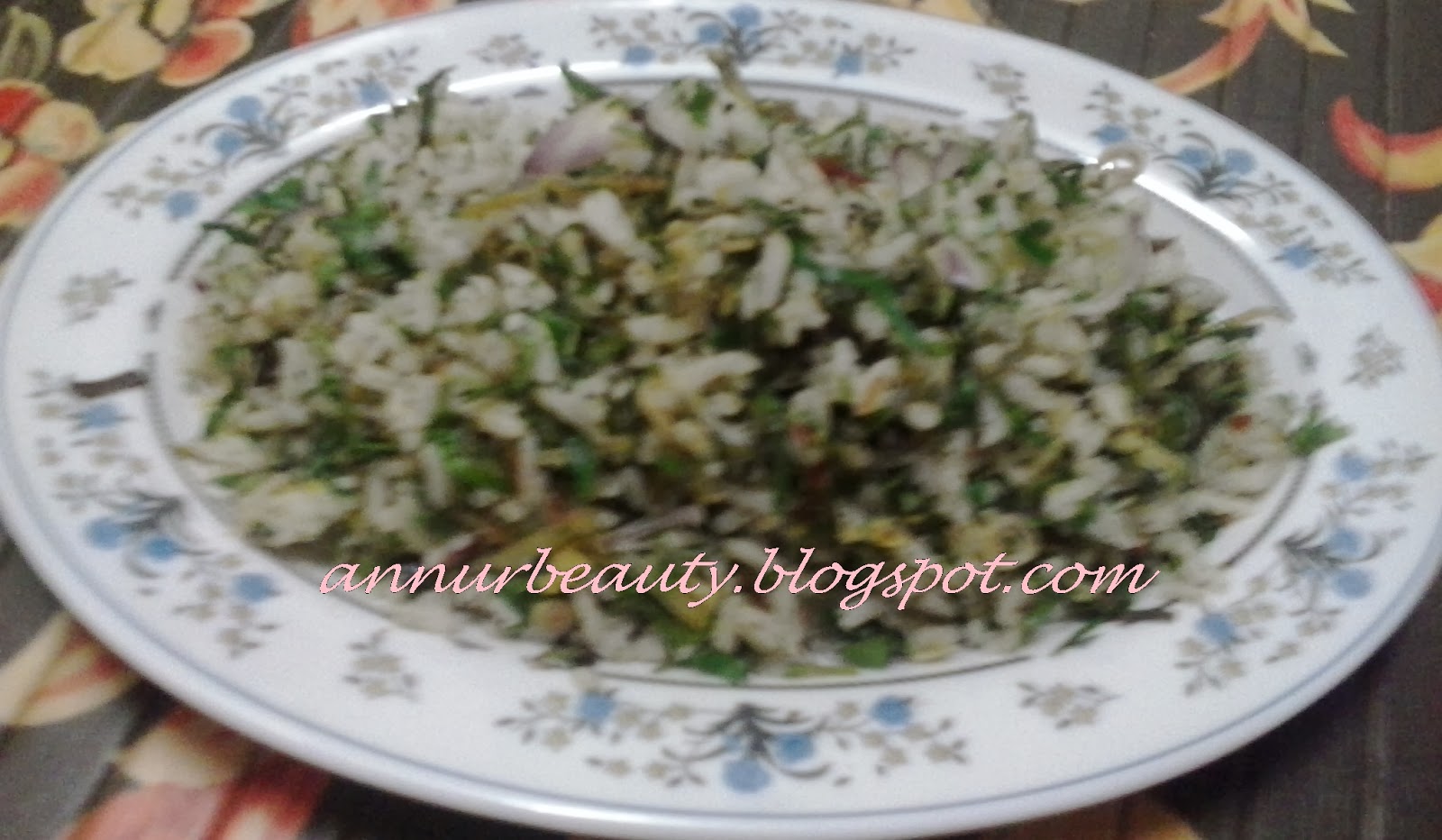 Nasi Ulam Daun-daun Kayu - kEmA.kItCheN