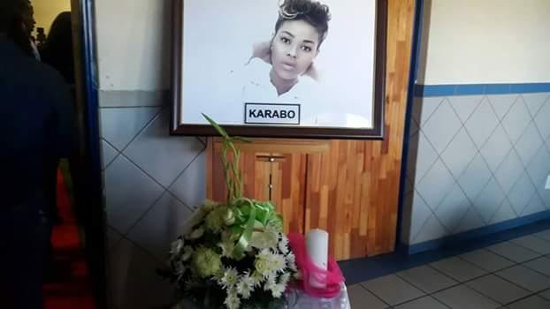 Photos from the emotional Memorial Service of Karabo Mokoena, who was ...