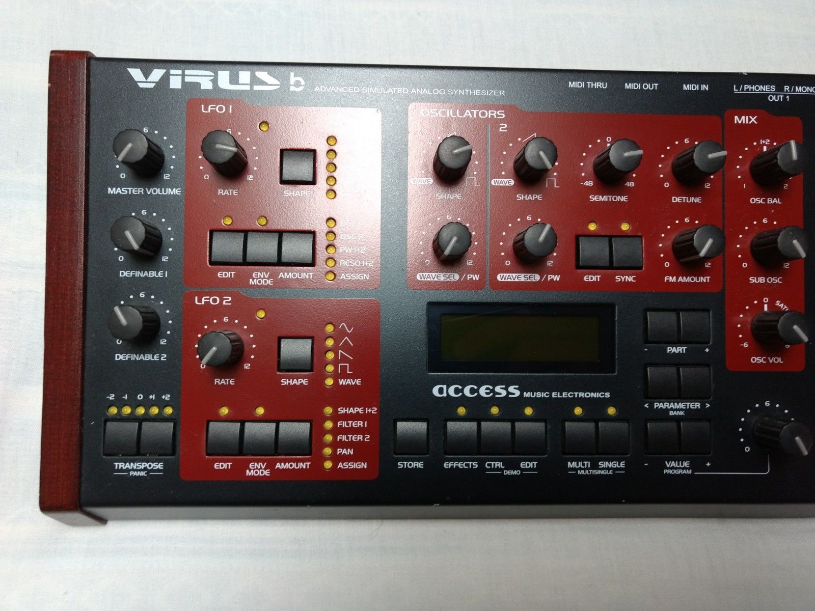 MATRIXSYNTH: Access Virus B desktop synth module