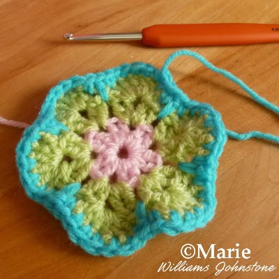 Free Crochet Pattern African Flower Tutorial