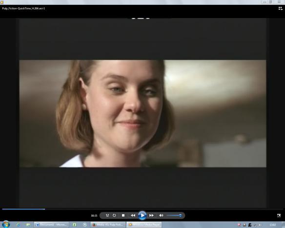 ClaireKaylaAilsaLuke: Pulp fiction opening