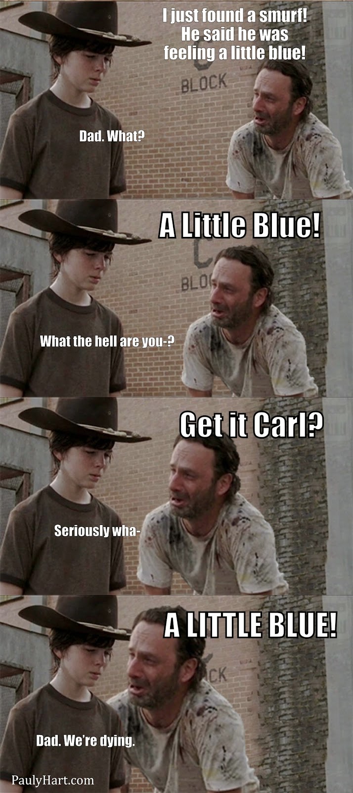A qué se debe el meme de Caaarrl de The walking dead? - Forocoches