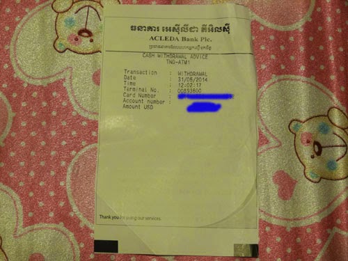Step by Step How to Withdraw Money from MasterCard with ATM in Cambodia