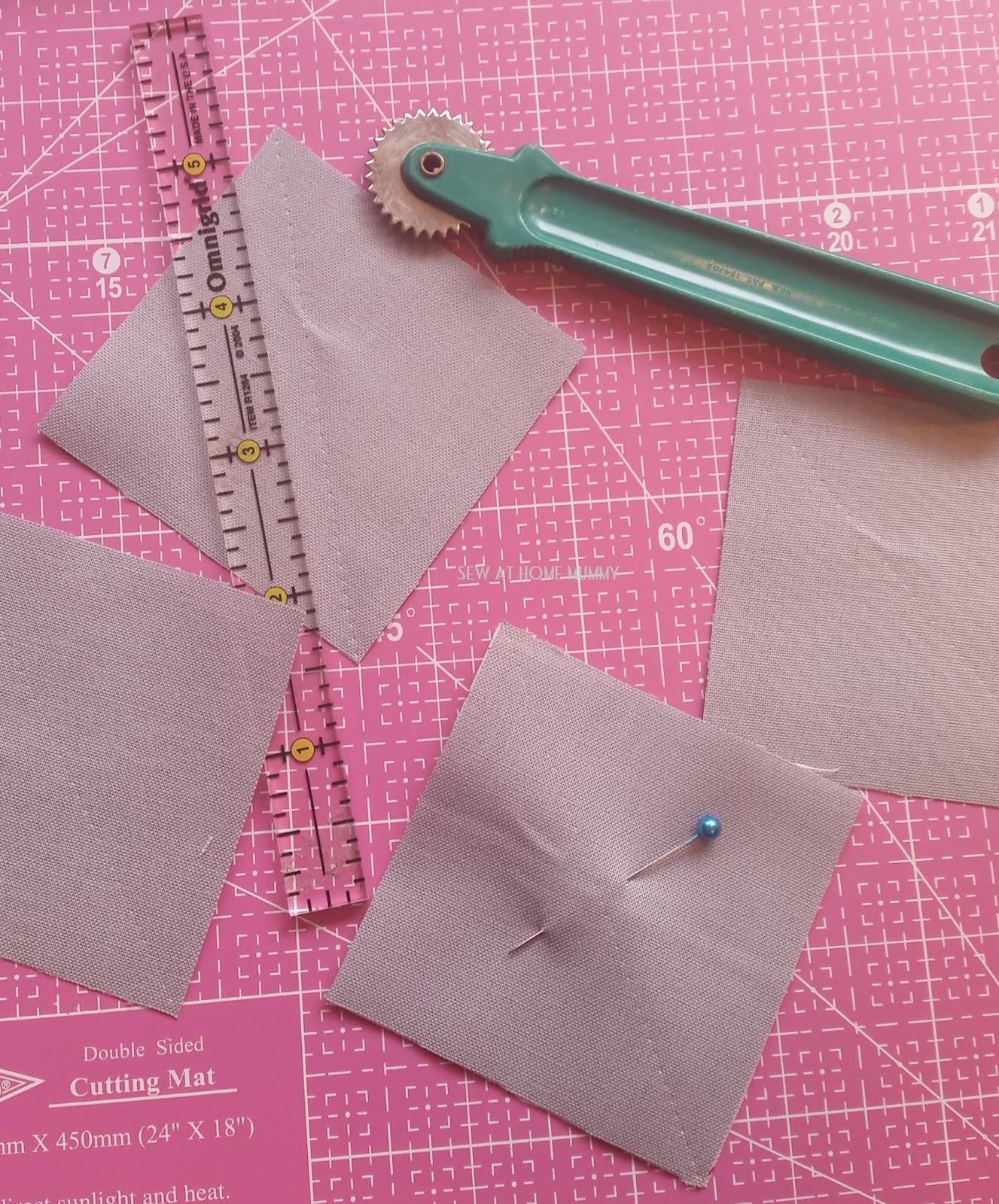 Sew at Home Mummy: Easy HST Marking Technique