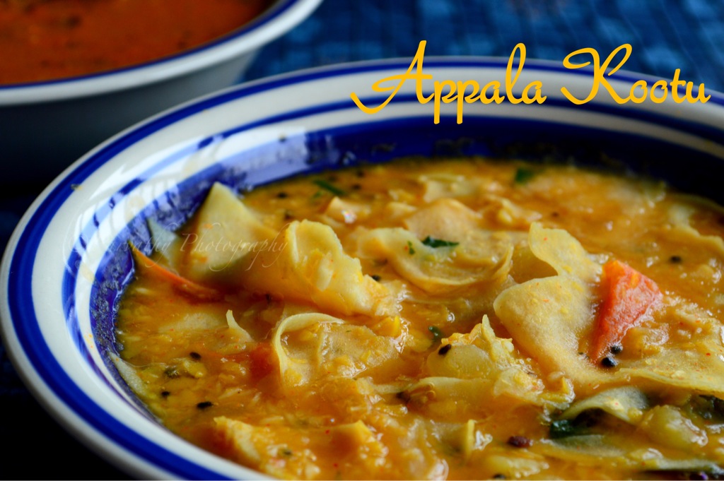 Paru's Kitchen: Appala Kootu Recipe