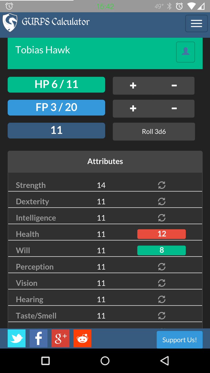 Code By Clockwork: GURPS Calculator - Character Screens and GCS ...