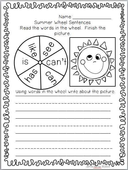 Summer Activity Worksheets | The Itty Bitty Teacher