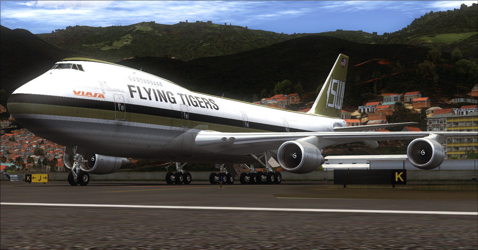 [FSX/P3D] CLS HD Boeing 747-200 Flying Tigers - Viasa N814FT