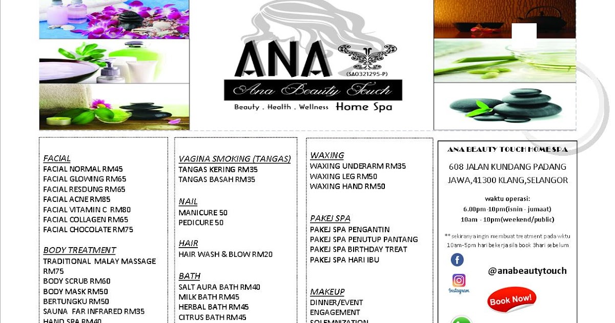AnA bEaUtY tOuCh Spa: PAKEJ SPA MURAH SHAH ALAM OKTOBER 2017