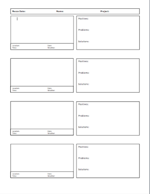 A Level Media 2014: Story Board and Recce Templates