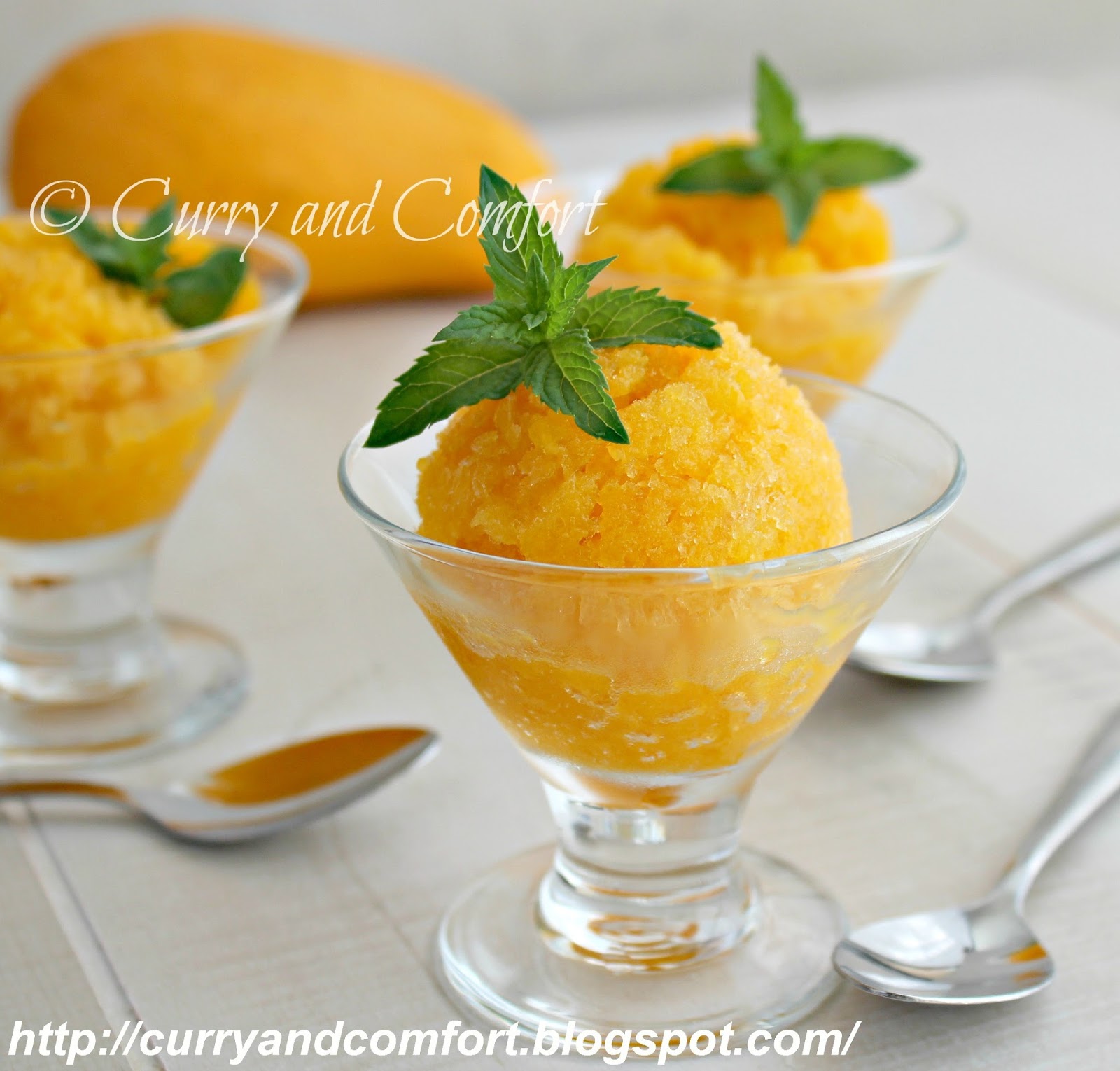 Kitchen Simmer: Mango Pineapple Granita