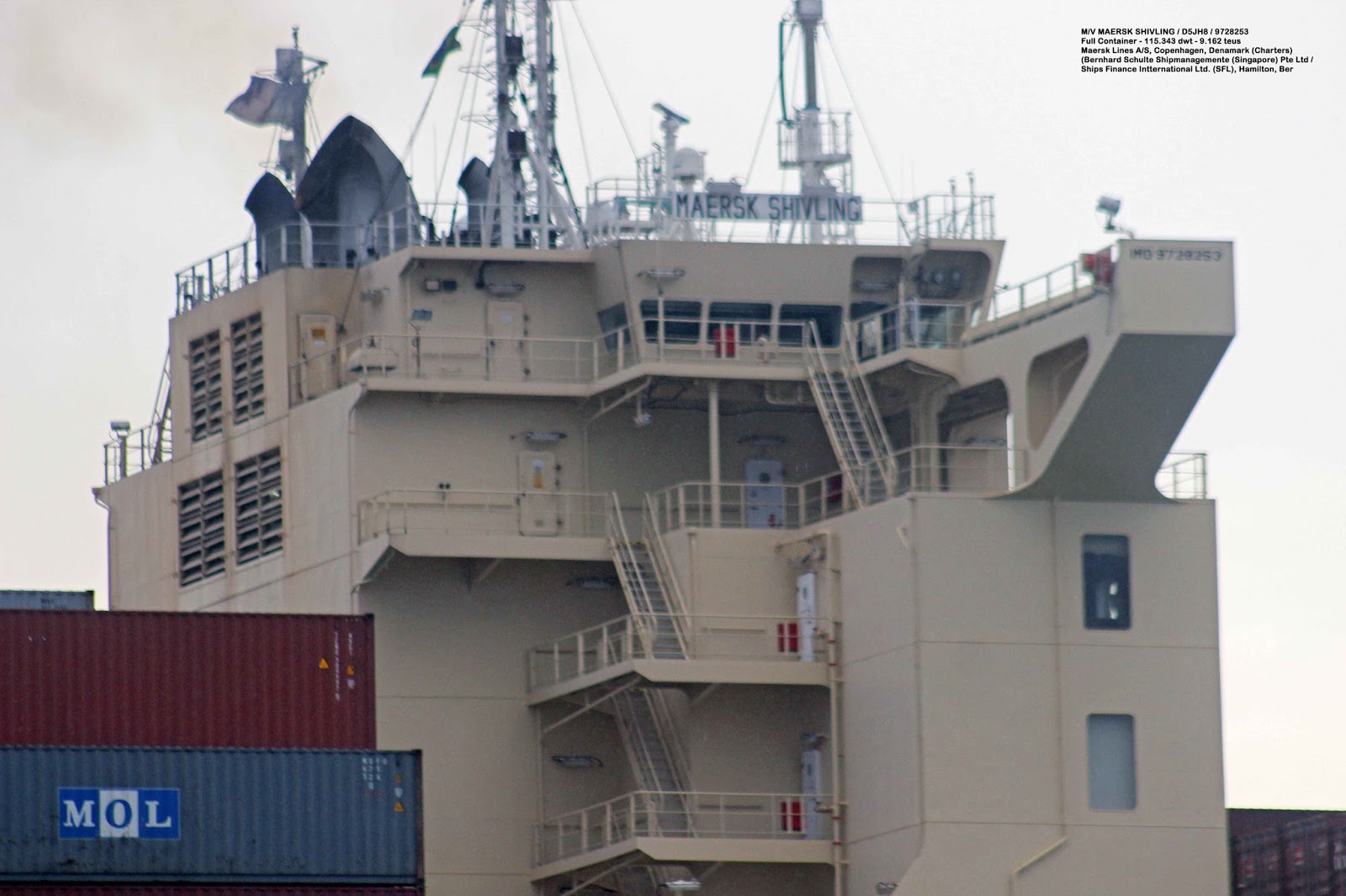 Santos Shiplovers: M/V Maersk Shivling / D5JH8, Sailing Santos ...
