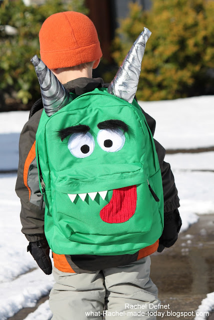 What I Made Today: TUTORIAL: Monster Backpack