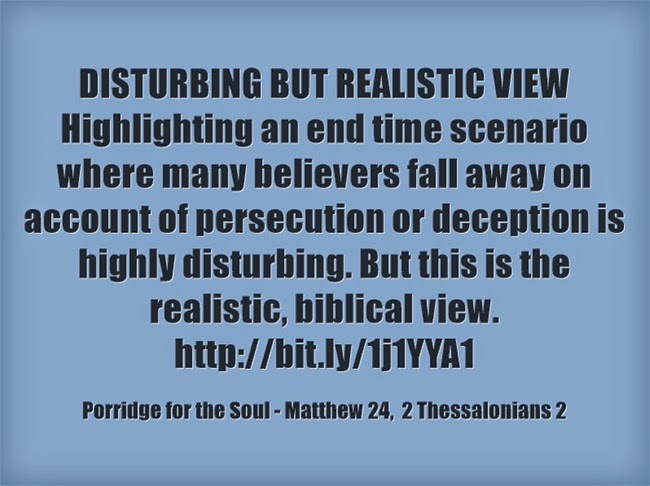 PORRIDGE FOR THE SOUL: THE GREAT FALLING AWAY